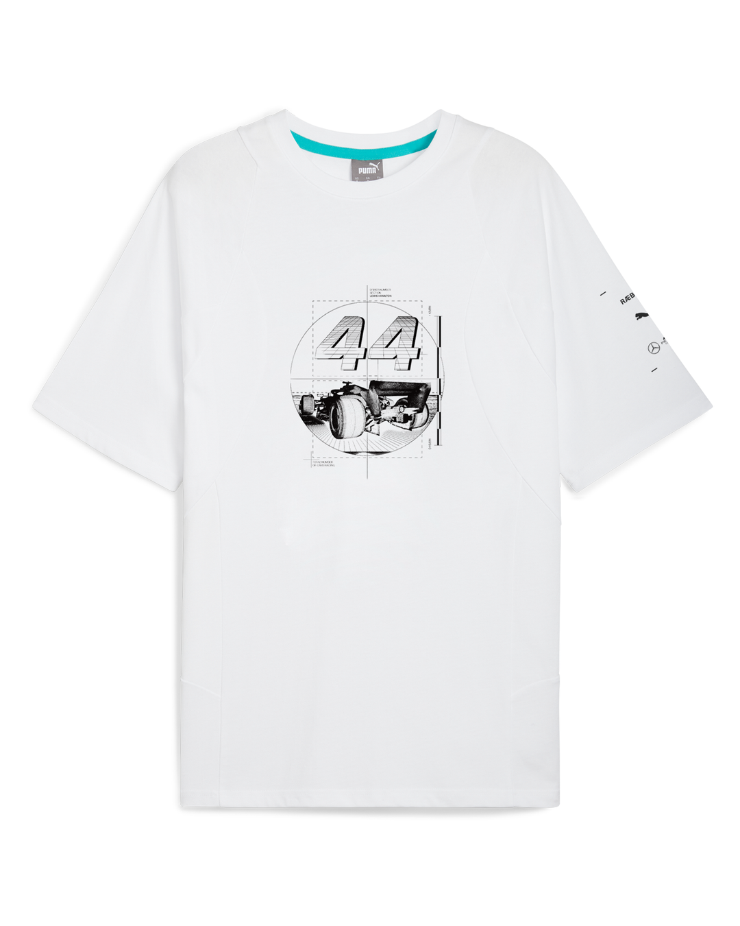 Raeburn x Mercedes-AMG F1 x Puma Lewis Hamilton Drivers Tee White ...