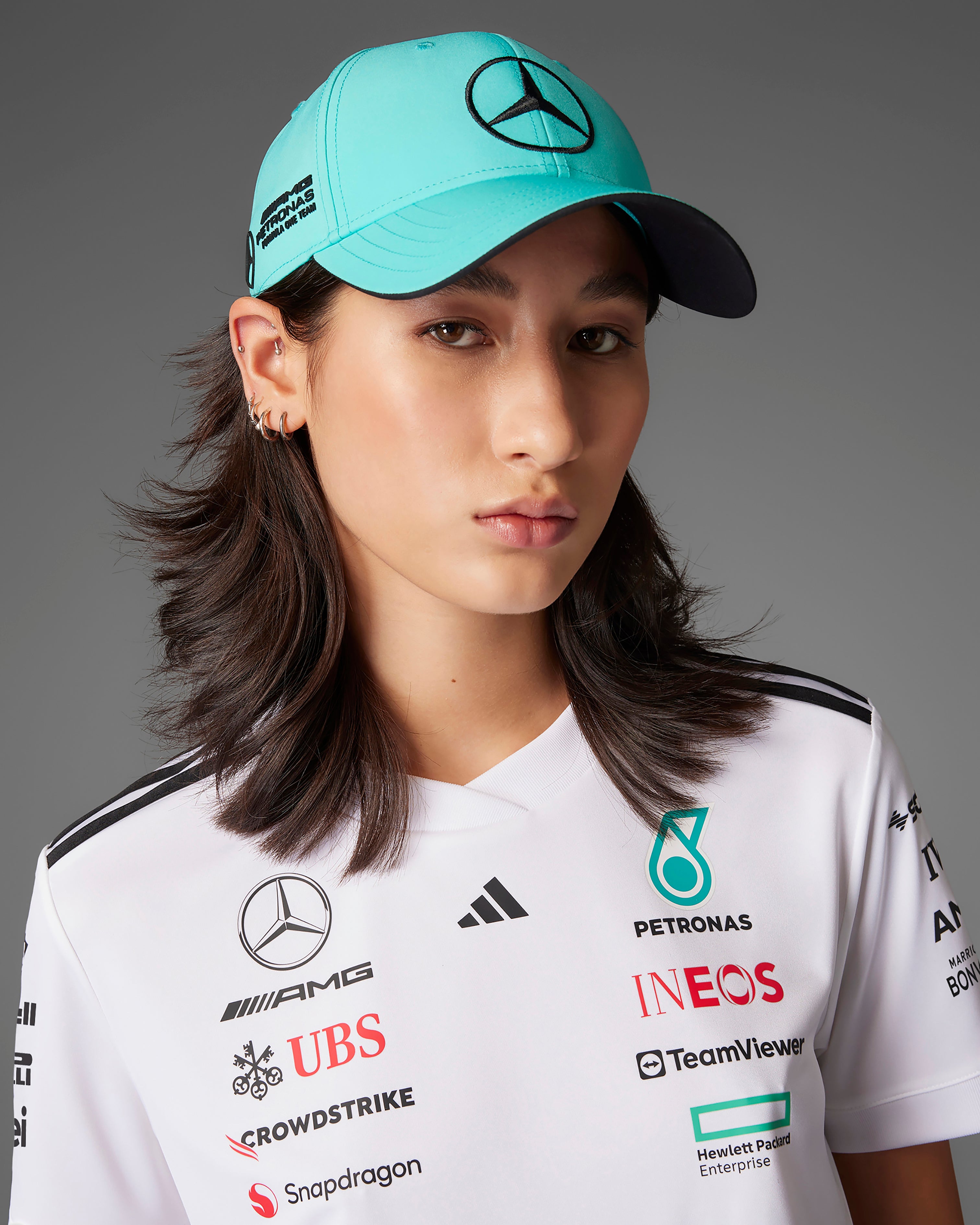 2025 Driver Cap Teal | Official Mercedes-AMG PETRONAS F1 Team Store